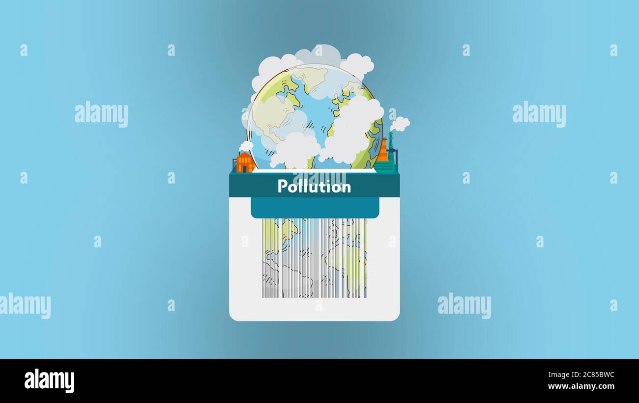 pollution concept, save the world, save nature sustainability Stock ...