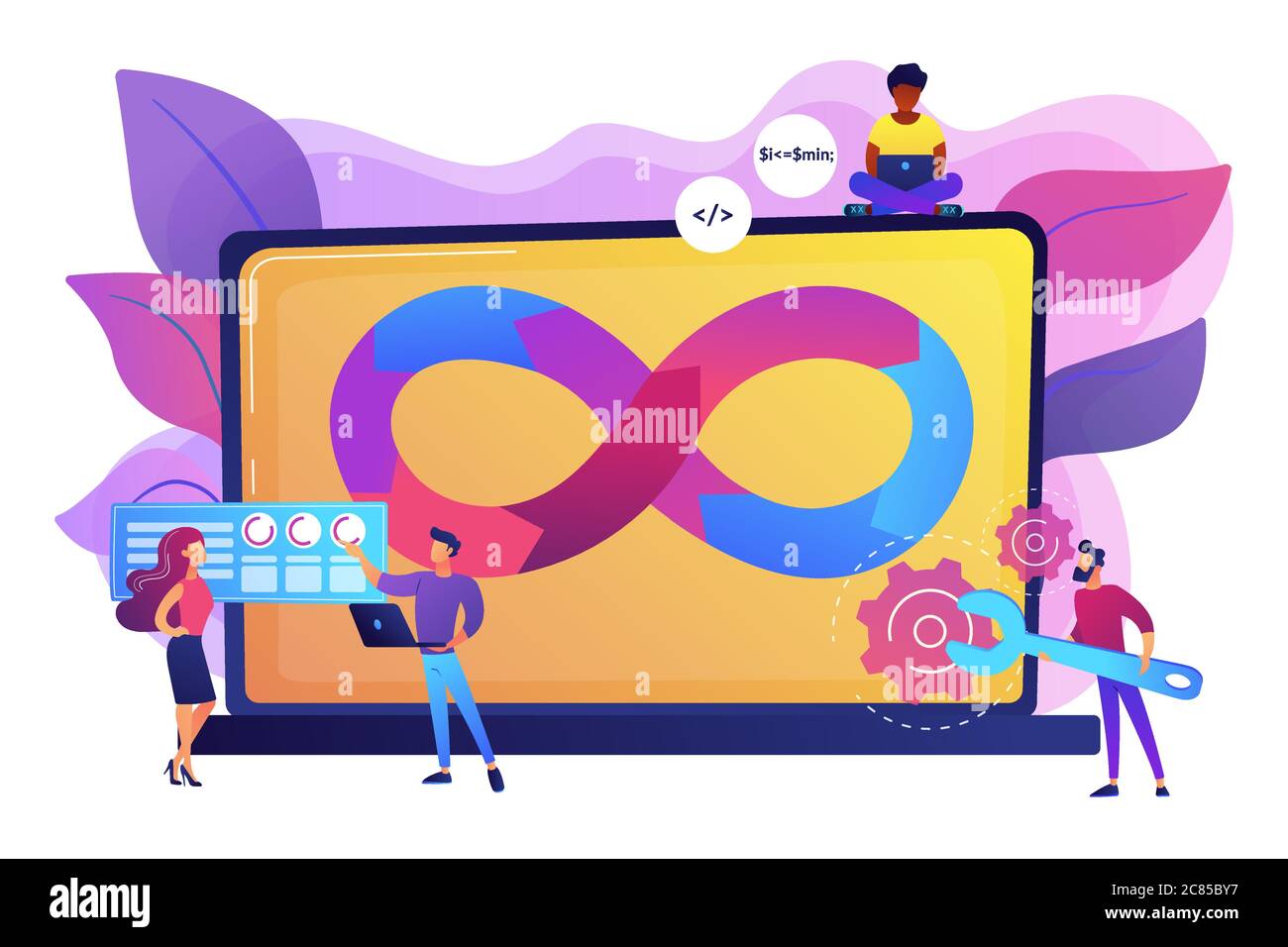 DevOps team concept vector illustration Stock Vector Image & Art - Alamy