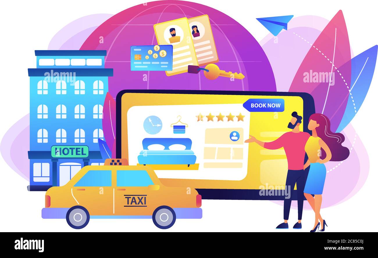 Online booking services concept vector illustration Stock Vector Image ...