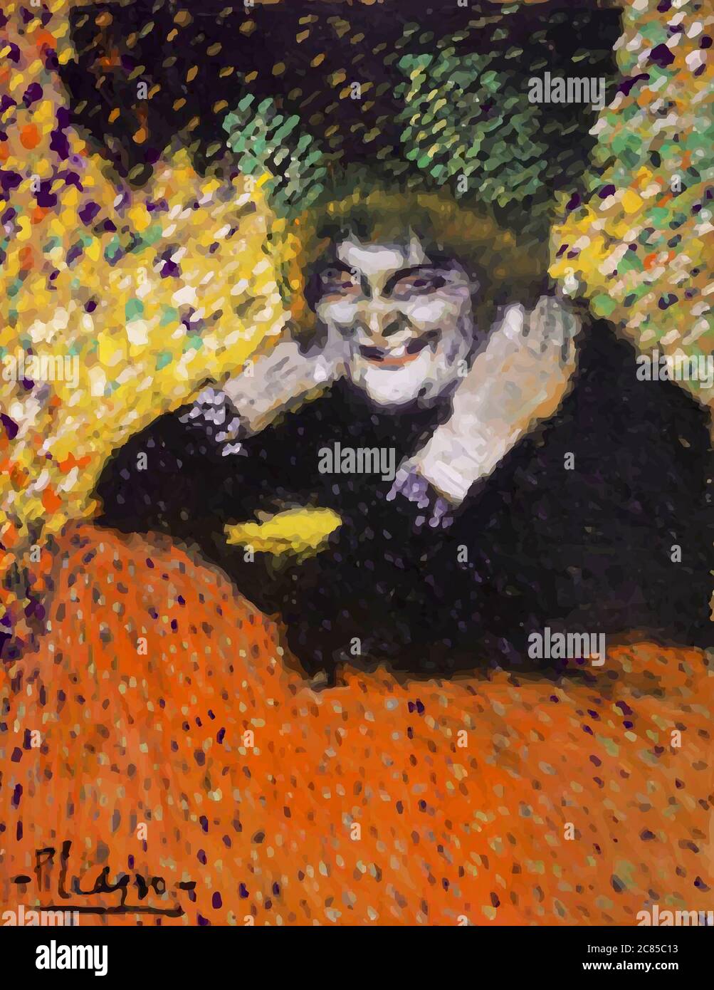 My digital altered The Old Woman by Pablo Picasso 1901. Philadelphia ...