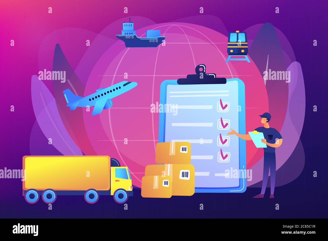 Customs clearance concept vector illustration Stock Vector Image & Art ...