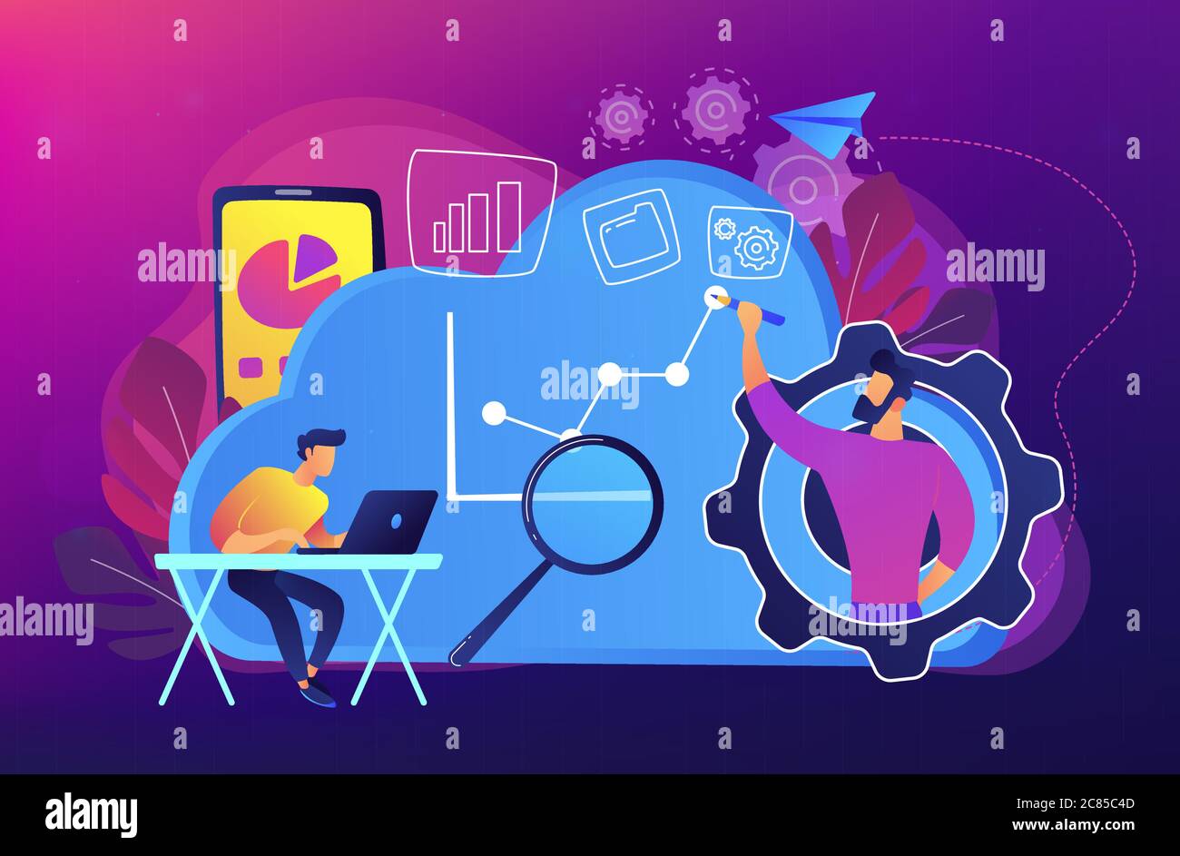 Cloud management concept vector illustration Stock Vector Image & Art ...