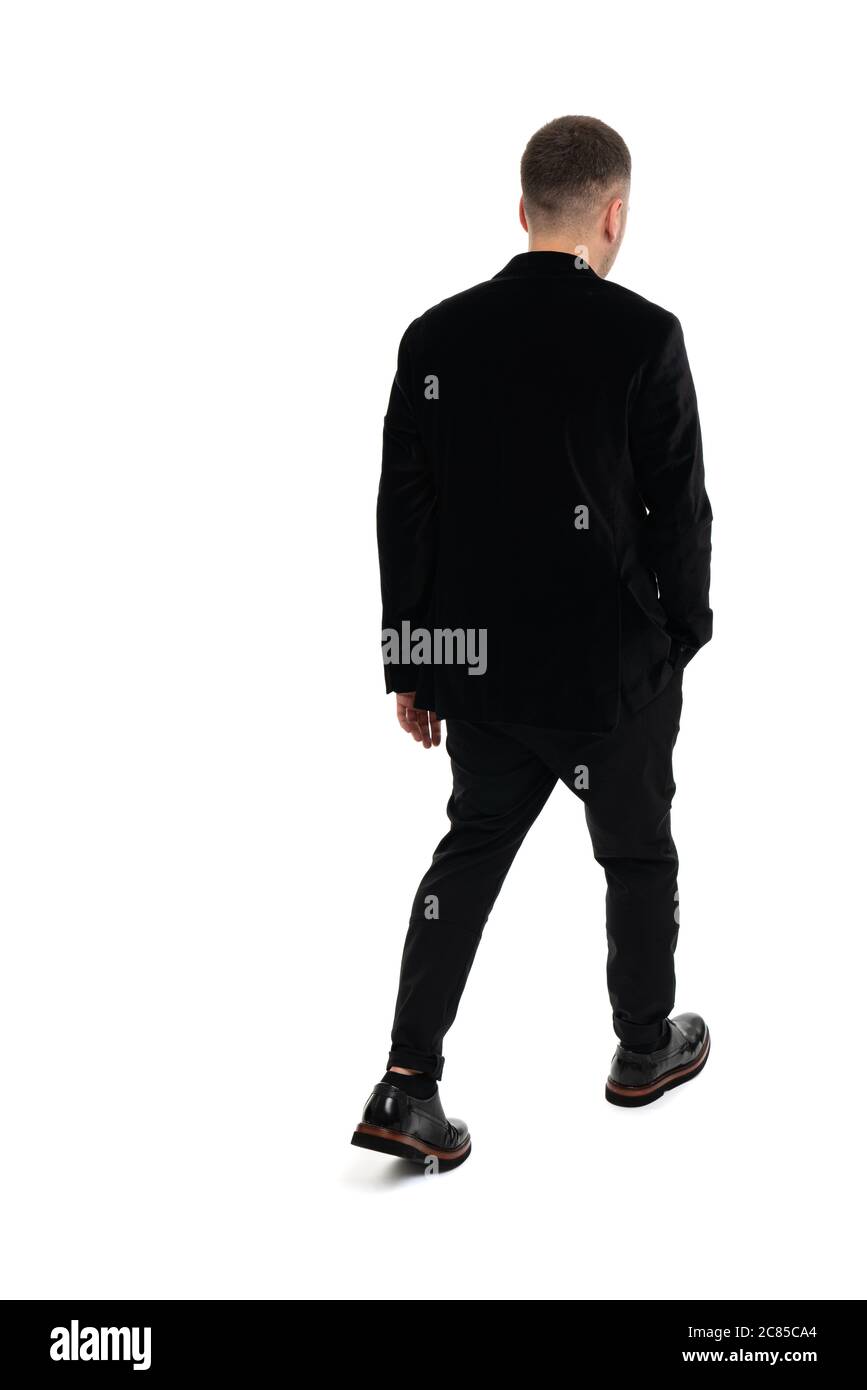 Man walking side view Cut Out Stock Images & Pictures - Alamy