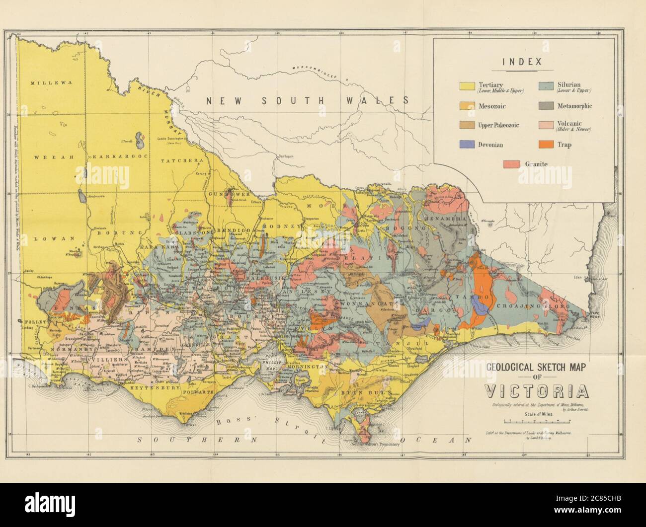Victoria australia map hi-res stock photography and images - Alamy