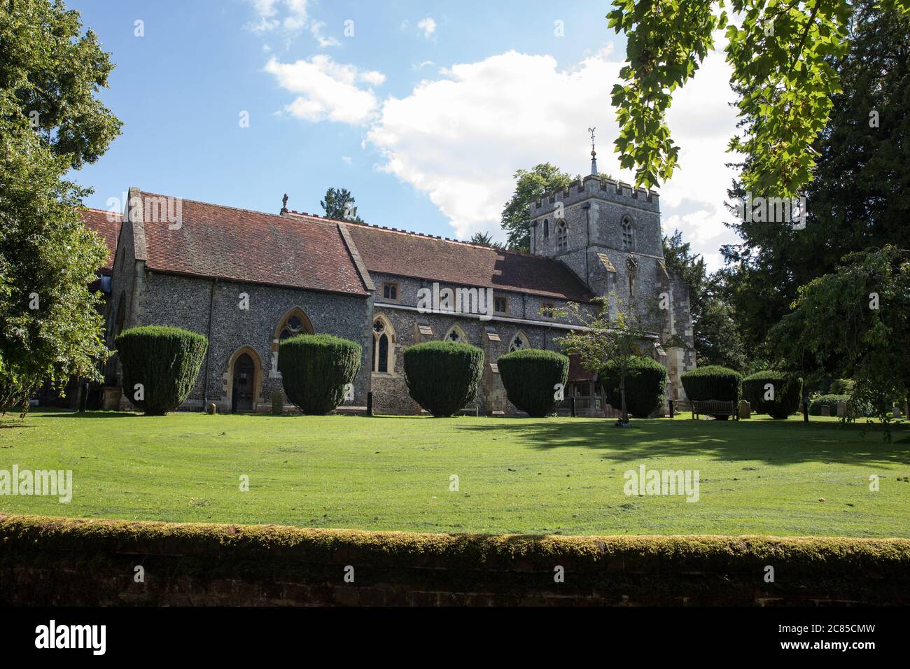 Wendover, UK. 17th July, 2020. The 14th century St Mary’s church ...