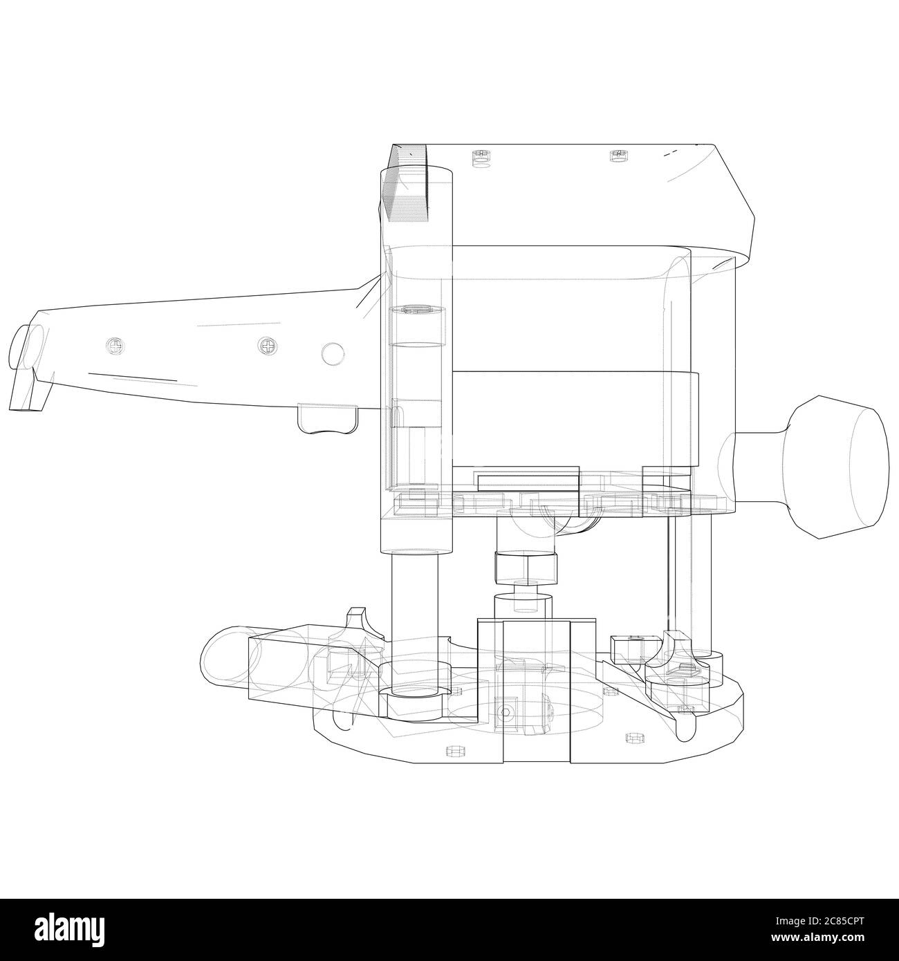 Manual milling Black and White Stock Photos & Images - Alamy