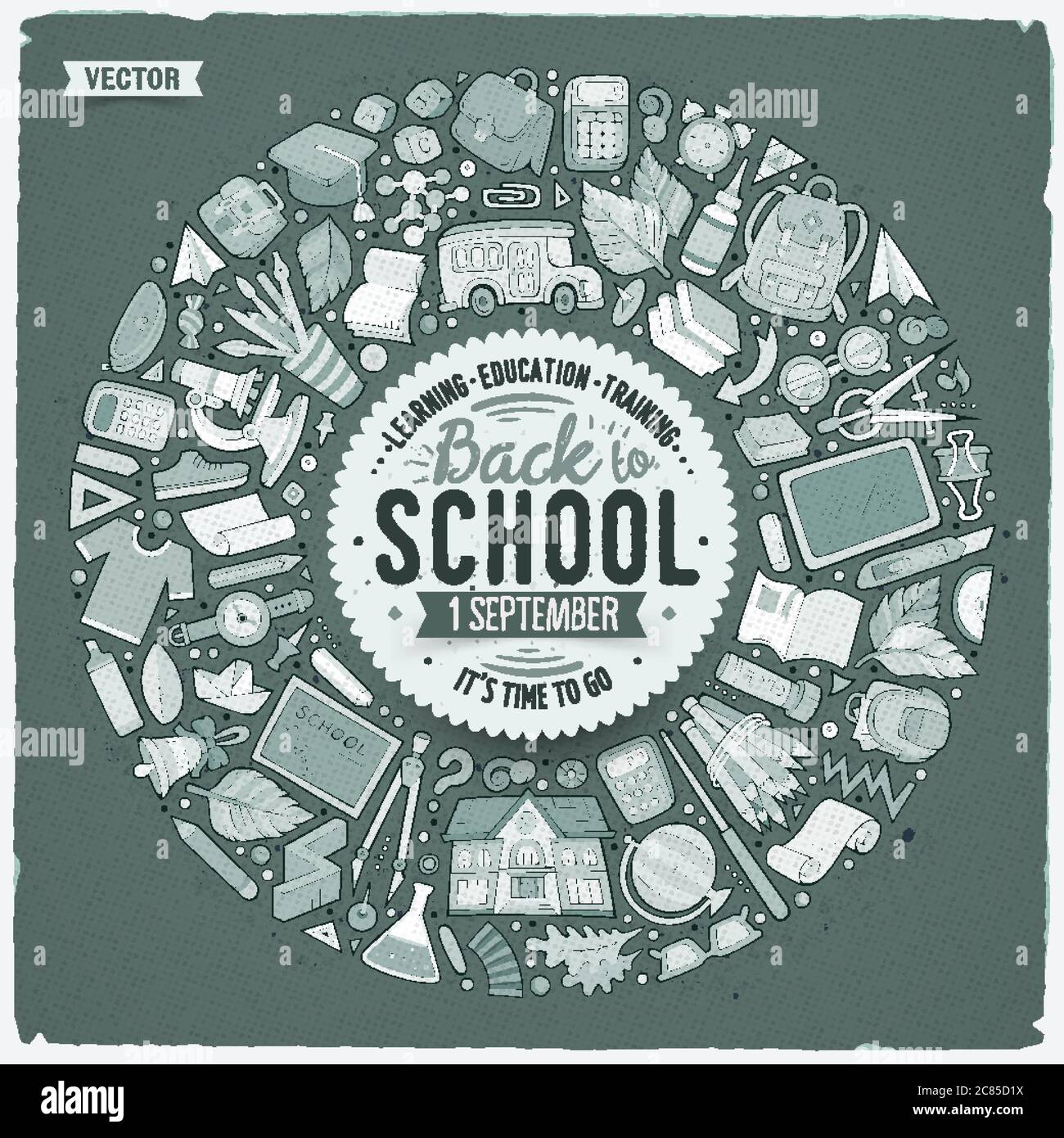 Elementary school circle hand Stock Vector Images - Alamy