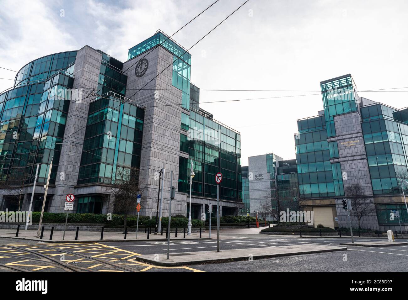 Dublin, Ireland - January 1, 2020: Facade of the International ...