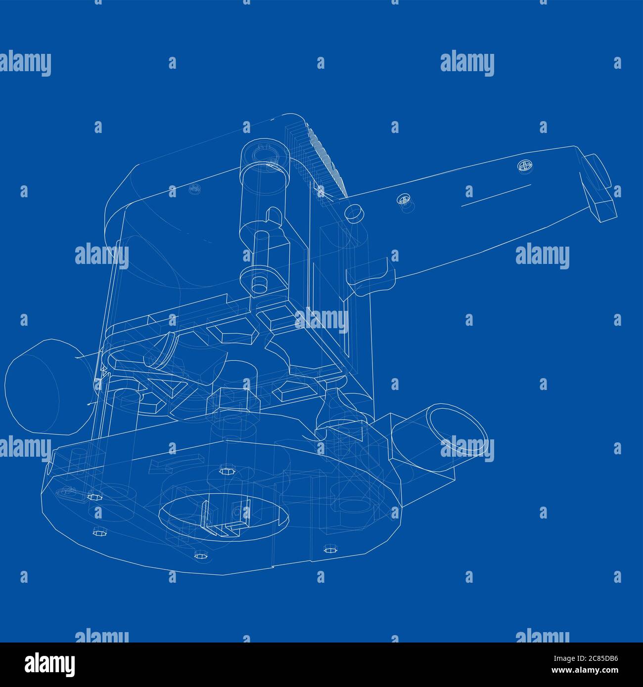 Outline milling machine Stock Photo - Alamy