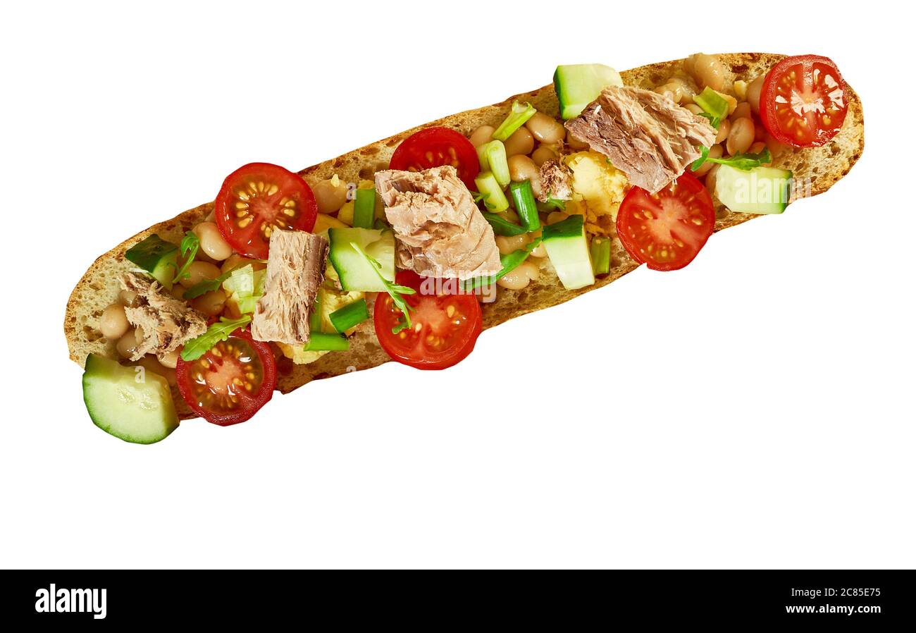 Pan Bagnat - Le French Tuna Salad Sandwich Stock Photo - Alamy