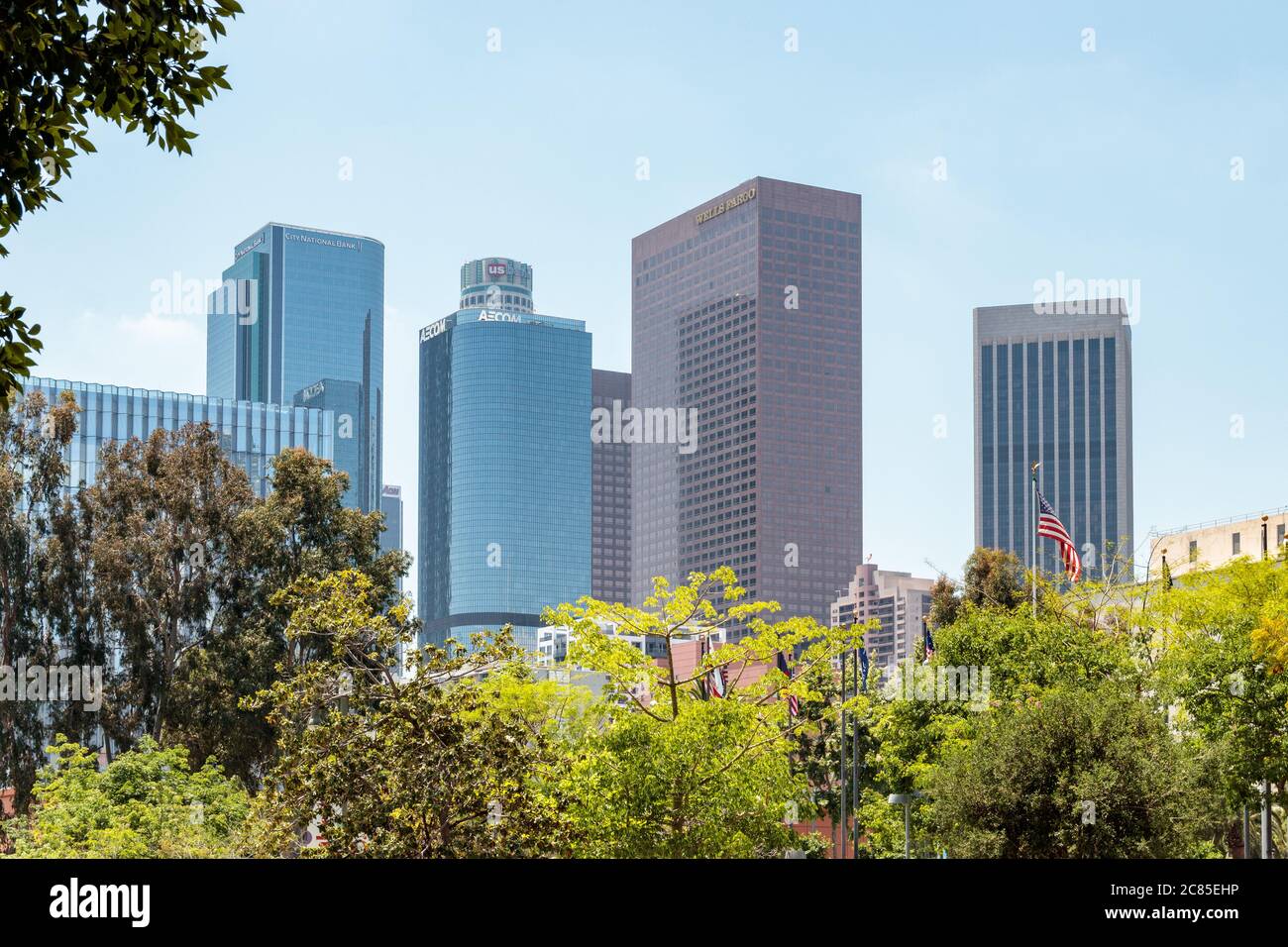 High rise business downtown los hi-res stock photography and images - Alamy