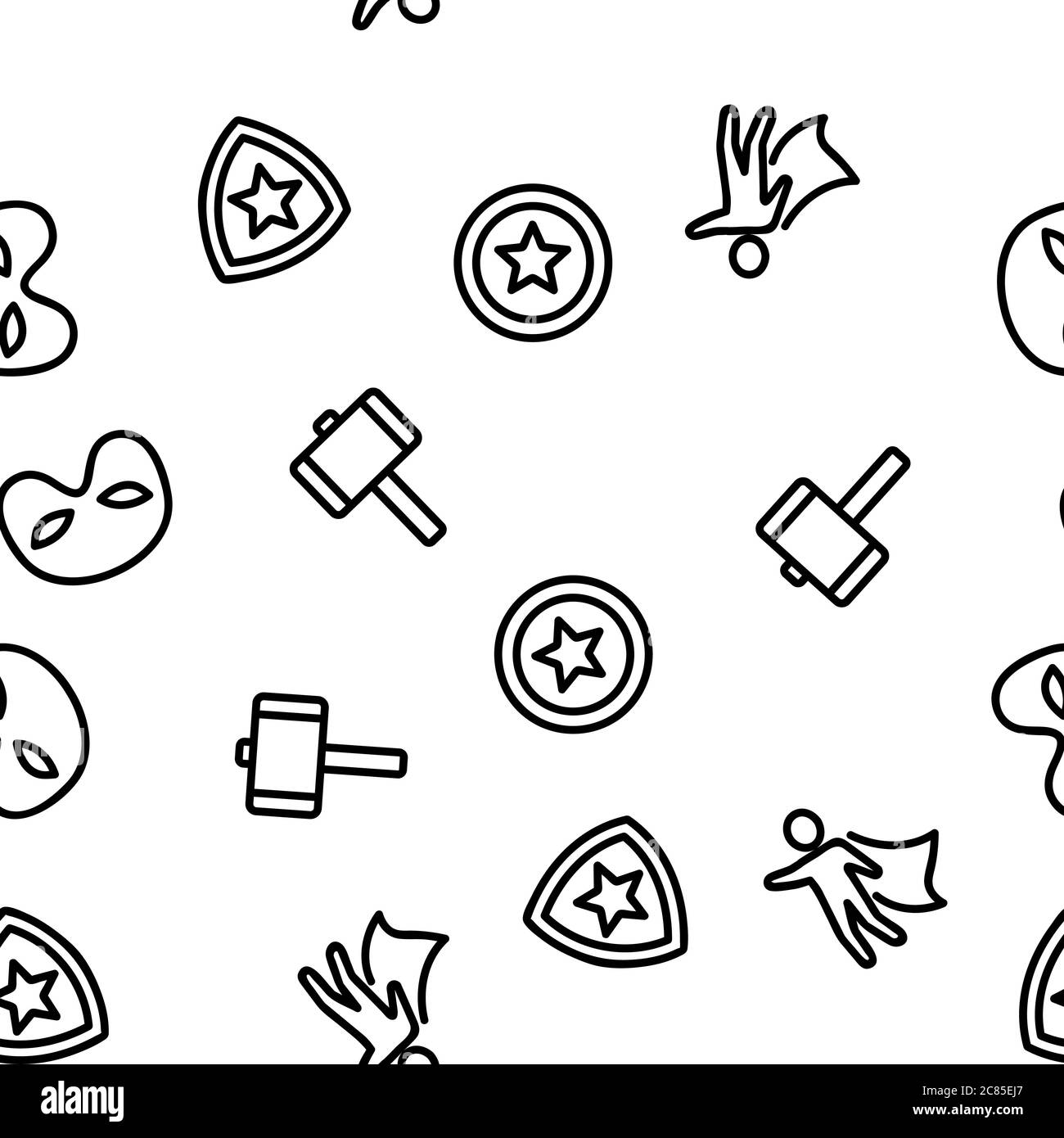 Super Hero Vector Seamless Pattern Stock Vector Image & Art - Alamy