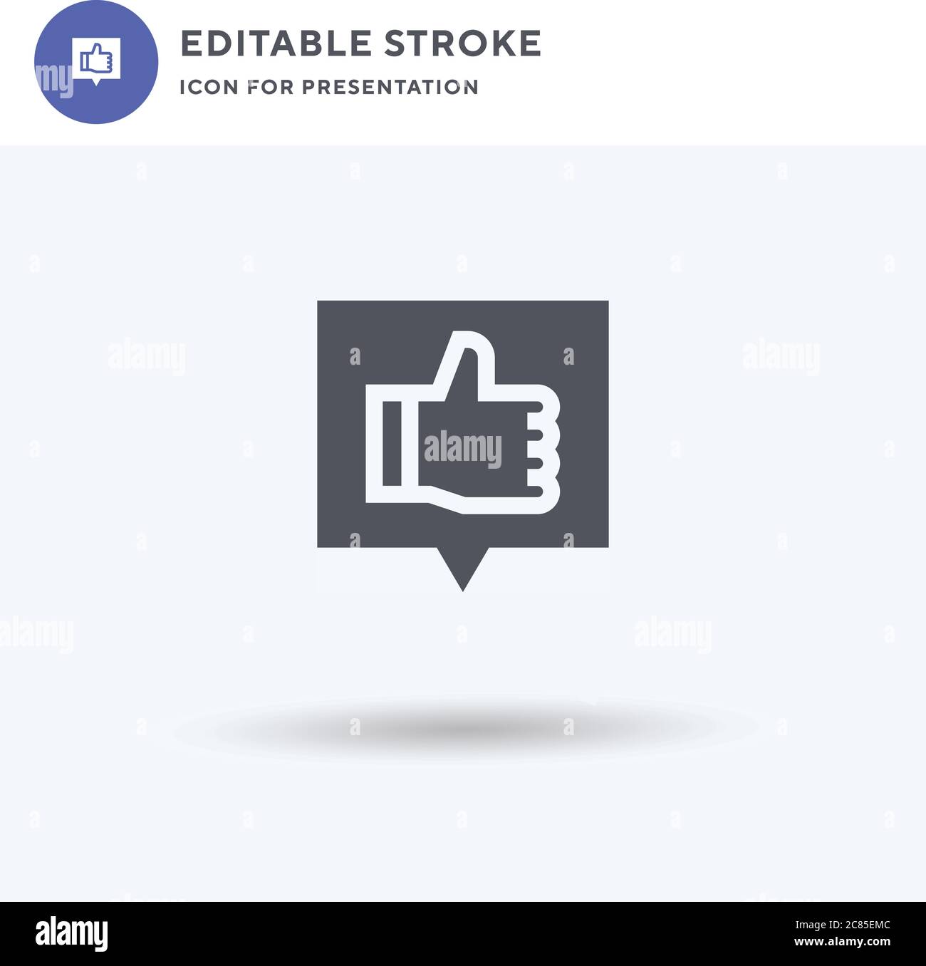 Good Review icon vector, filled flat sign, solid pictogram isolated on ...