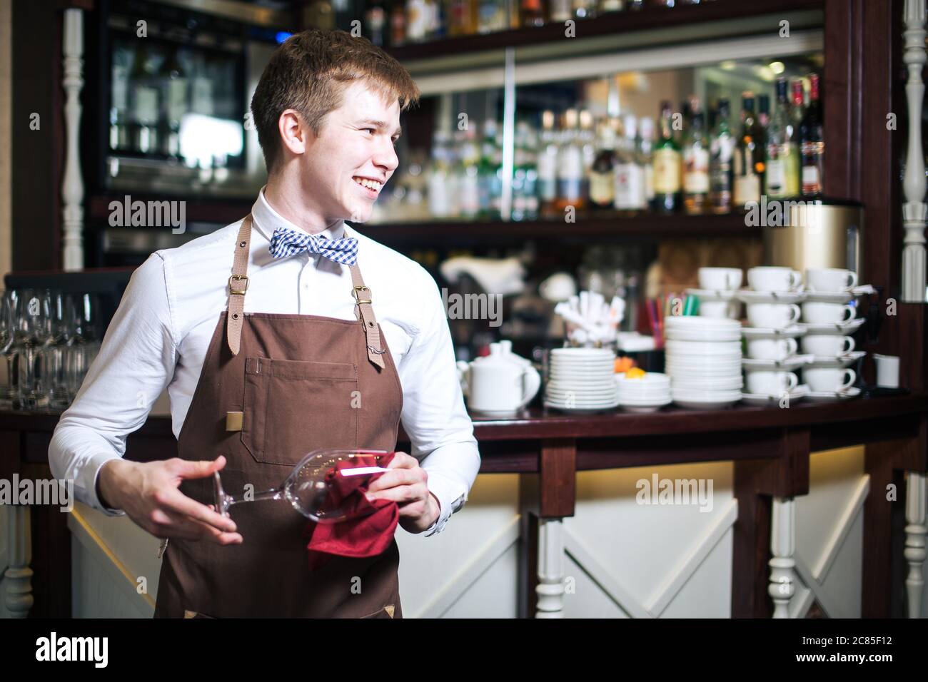 Portrait male bartender in nightclub hi-res stock photography and ...