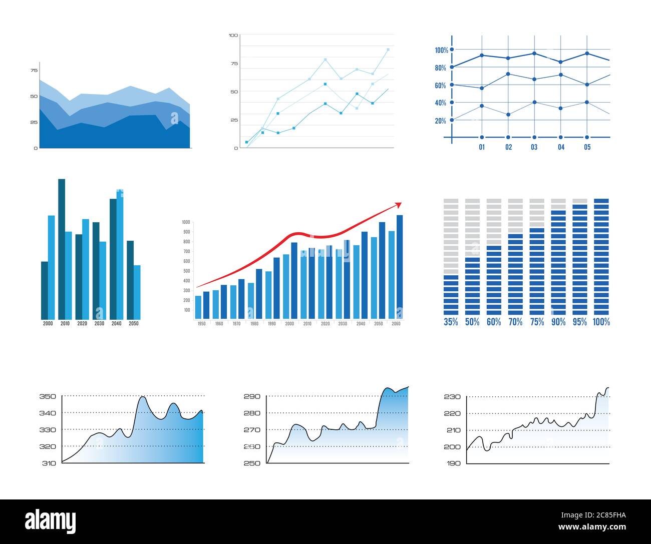 Data charts and graphs Stock Photo - Alamy