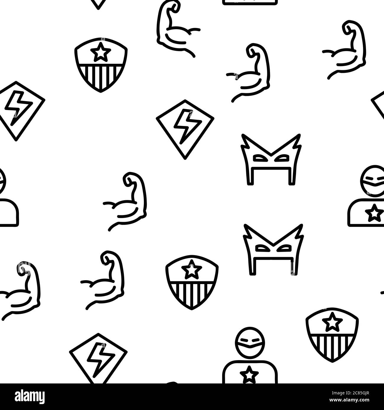 Super Hero Vector Seamless Pattern Stock Vector Image & Art - Alamy