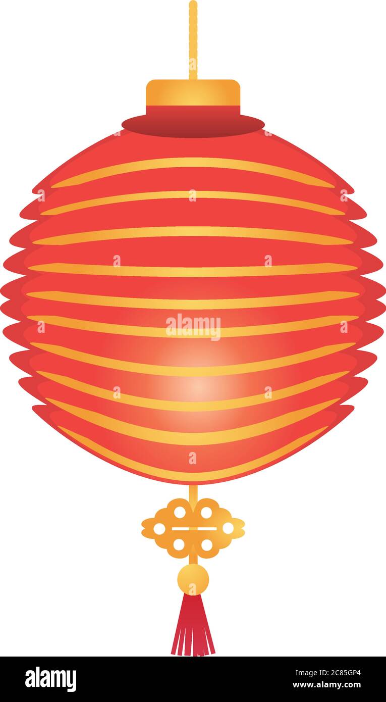 chinese lamp on white background vector illustration design Stock ...