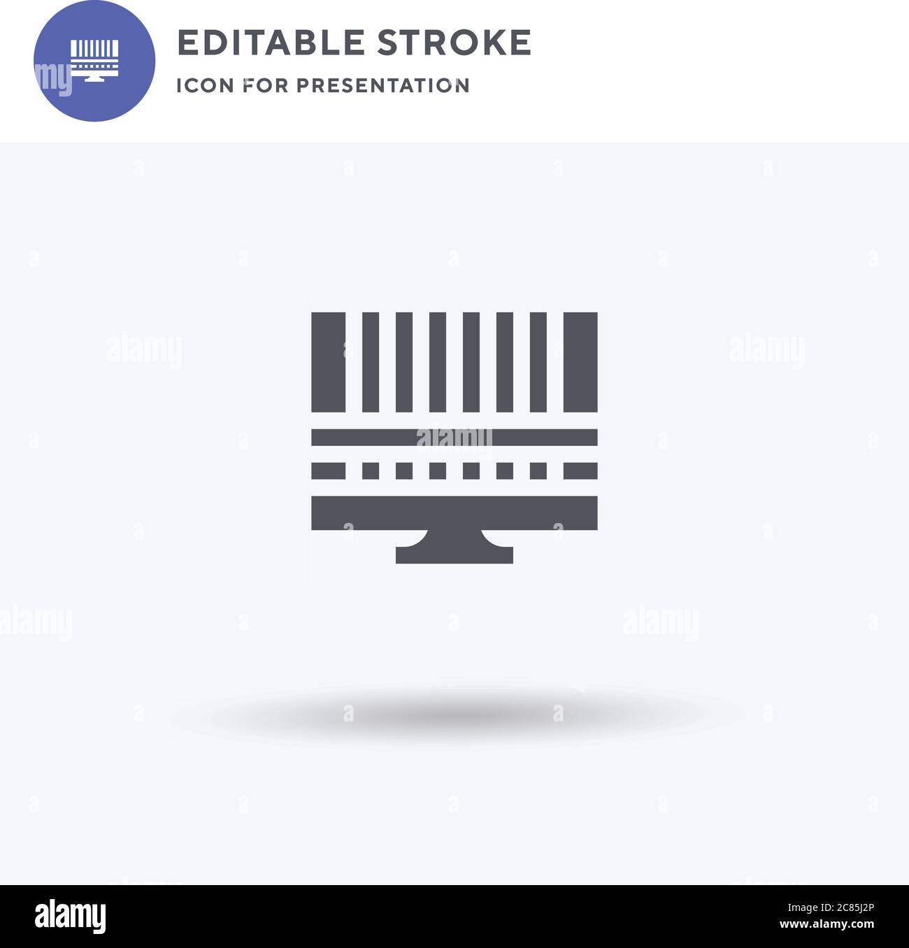 Technical icon vector, filled flat sign, solid pictogram isolated on ...