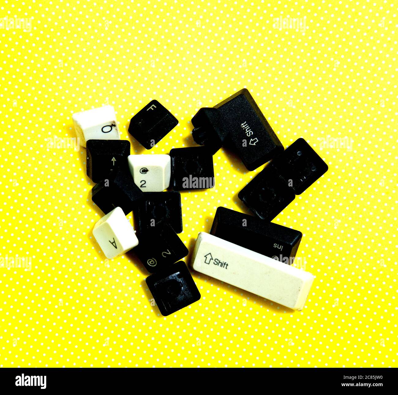 Old key on computer keyboard hi-res stock photography and images - Alamy