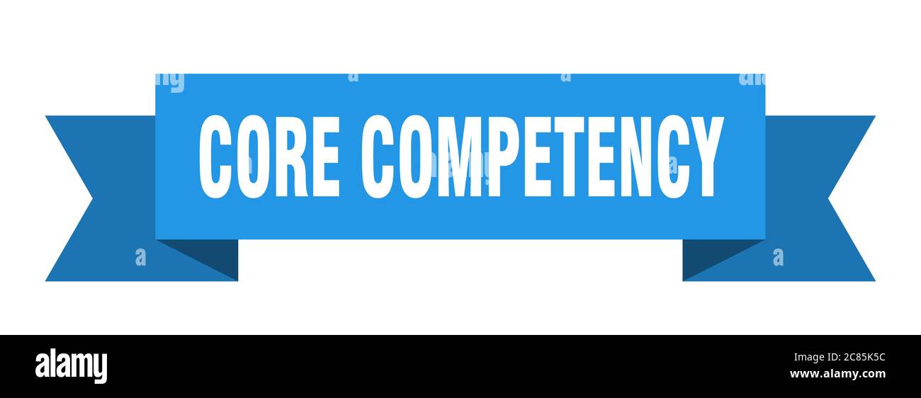 core competency ribbon. core competency paper band banner sign Stock ...