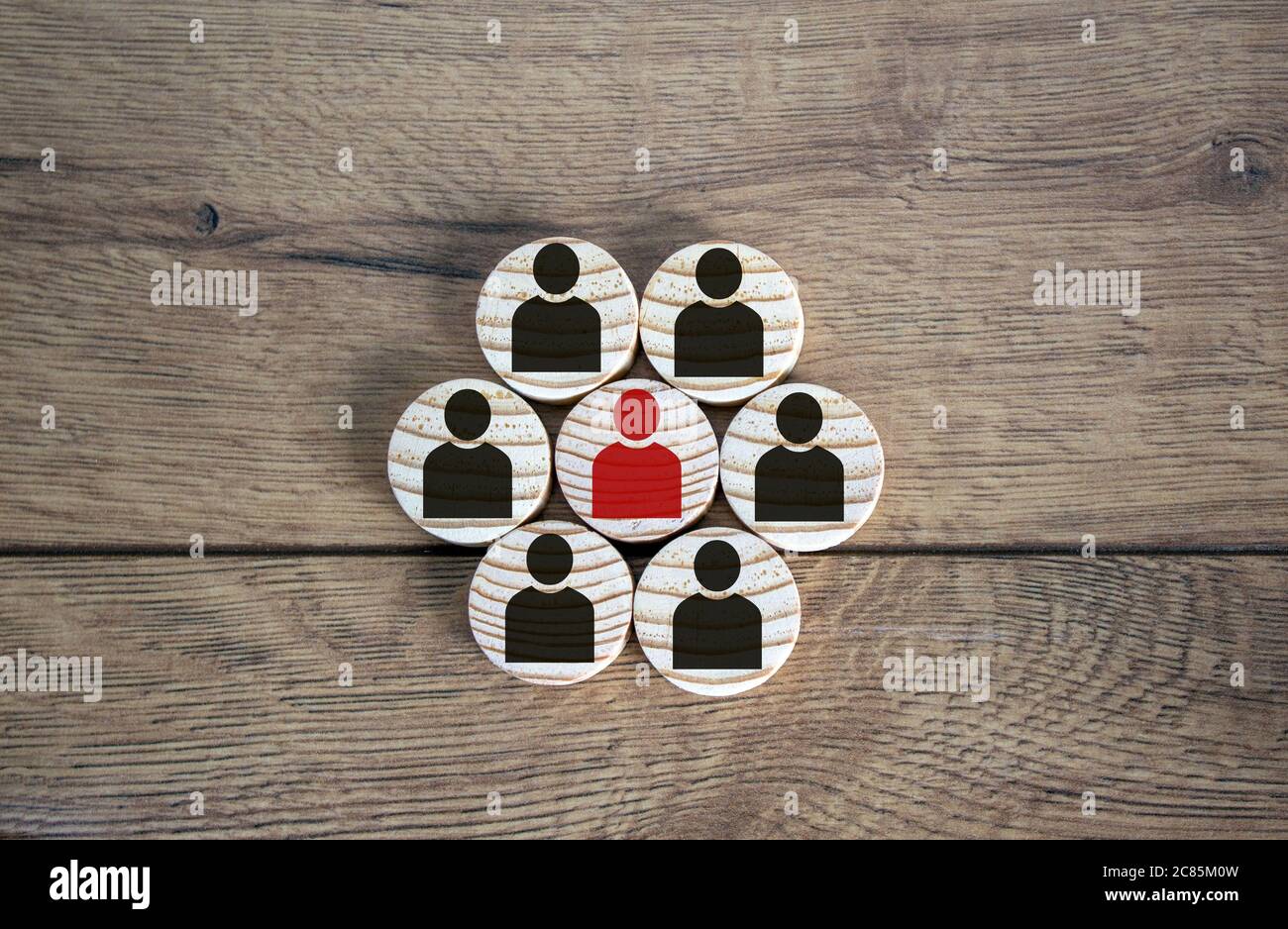 Wooden circles form with human signs. Beautiful wooden background Stock ...