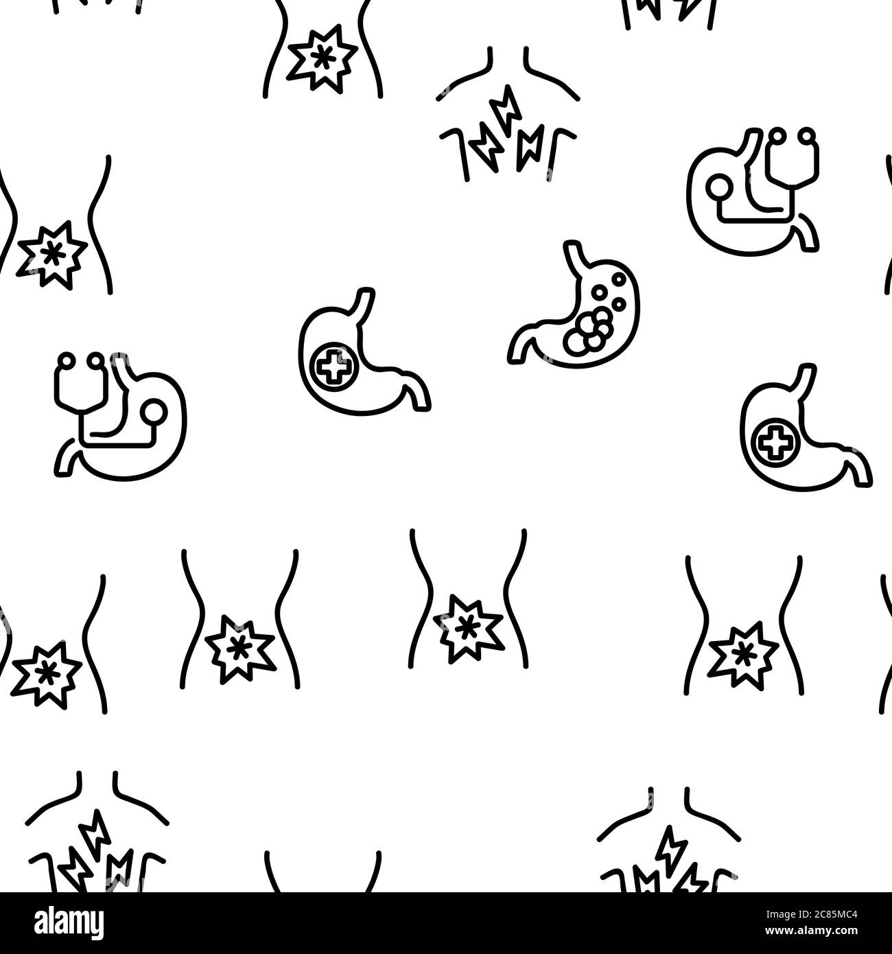 Stomach Organ Vector Seamless Pattern Stock Vector Image & Art - Alamy