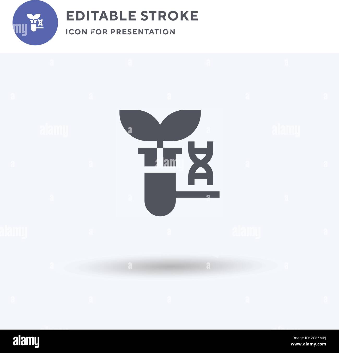 Genetic Engineering icon vector, filled flat sign, solid pictogram ...