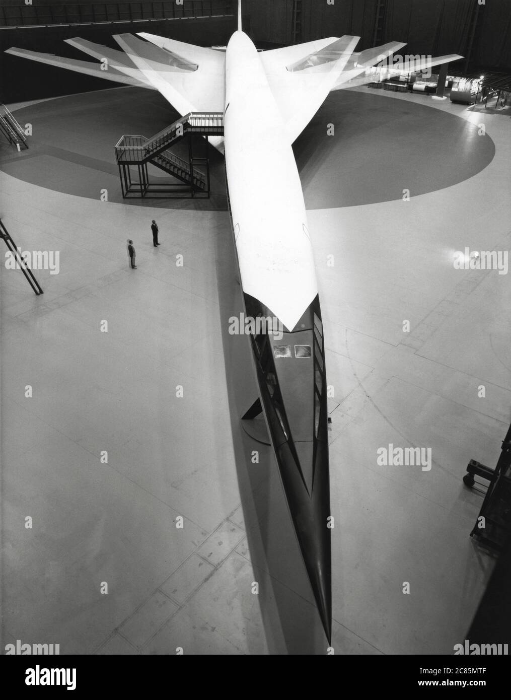 Model of the Boeing 2707, which was to become the first American ...