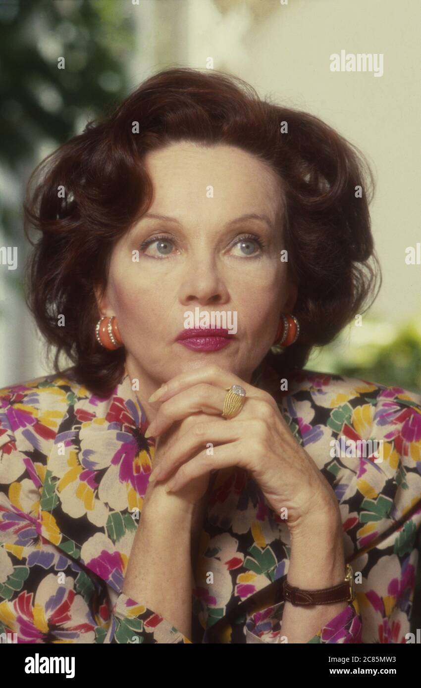 Leslie Caron Ca 1991 Stock Photo - Alamy