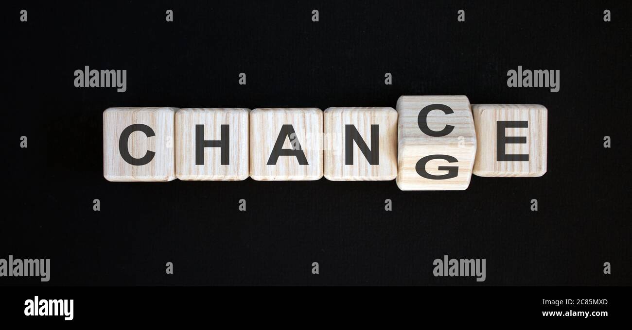 Taking a chance to make a change Stock Photo - Alamy