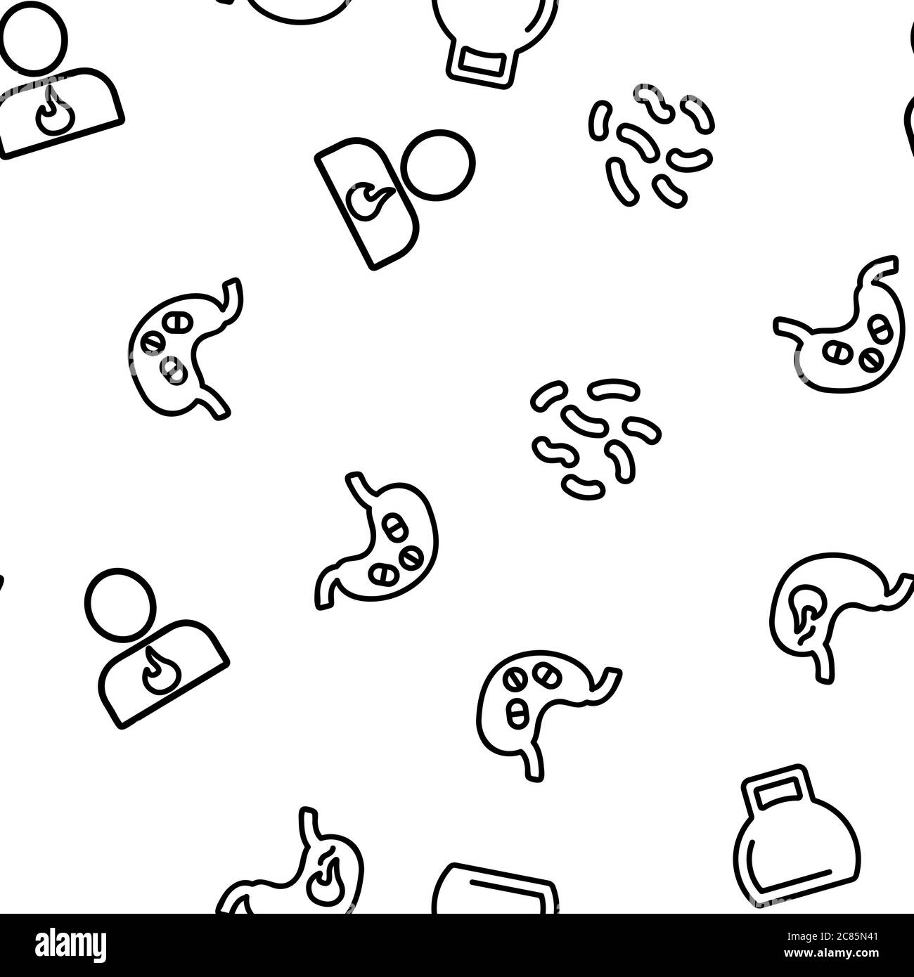 Stomach Organ Vector Seamless Pattern Stock Vector Image & Art - Alamy