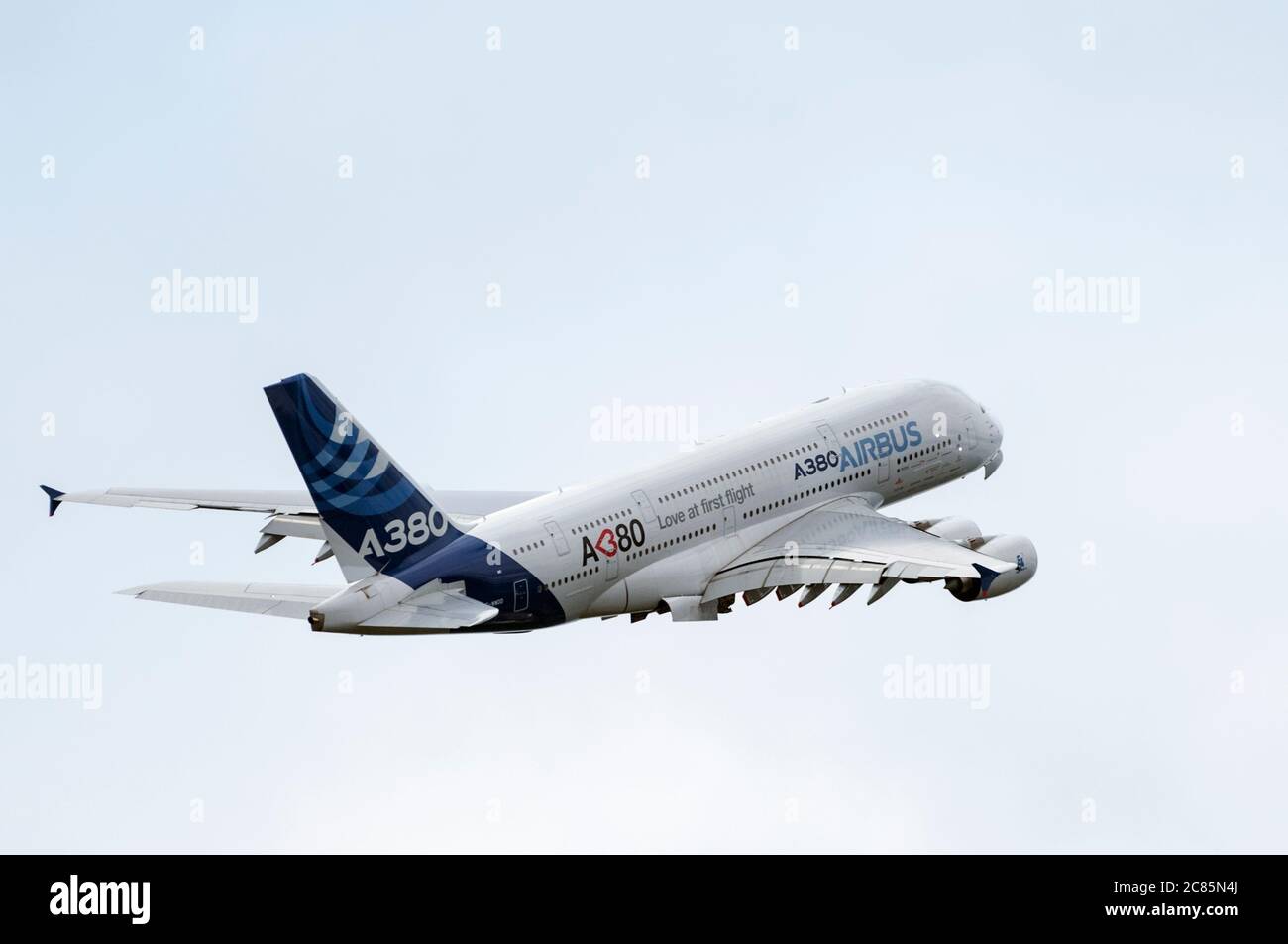 Airbus A380 taking off Stock Photo - Alamy