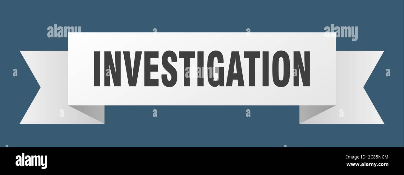 investigation ribbon. investigation paper band banner sign Stock Vector ...
