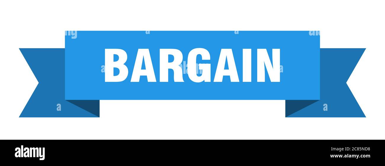 bargain ribbon. bargain paper band banner sign Stock Vector Image & Art ...