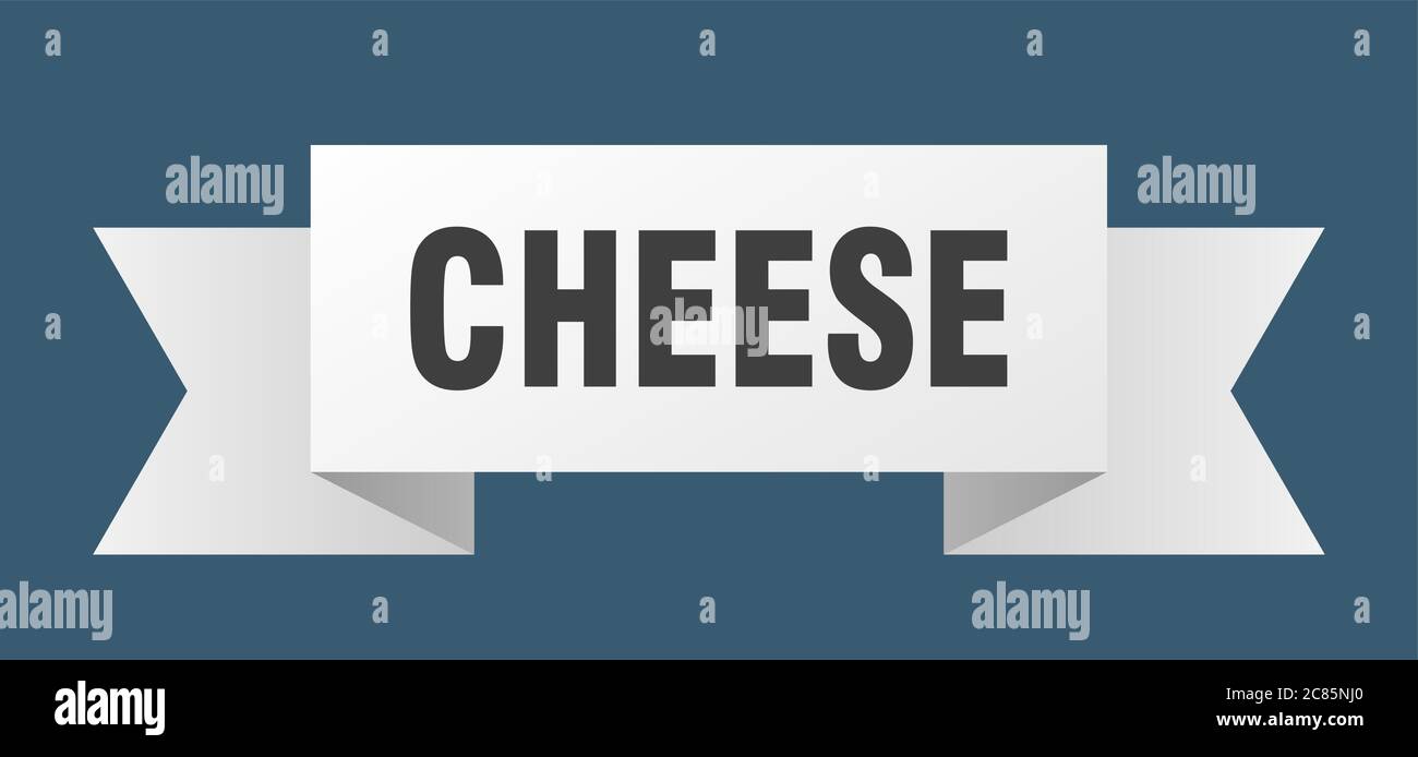 cheese ribbon. cheese paper band banner sign Stock Vector Image & Art ...