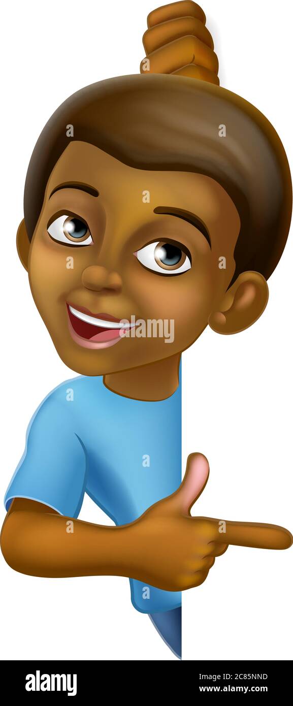 Black kid holding sign Stock Vector Images - Alamy