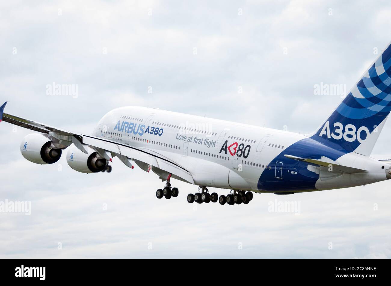 Airbus A380 taking off Stock Photo - Alamy