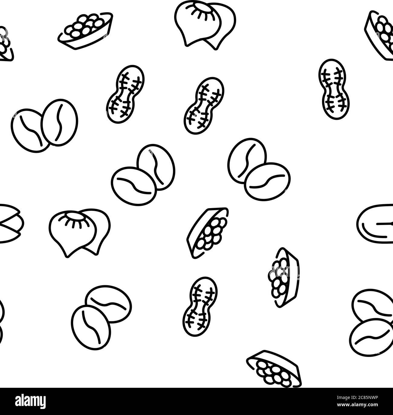 Seamless pattern coffee cocoa Cut Out Stock Images & Pictures - Alamy