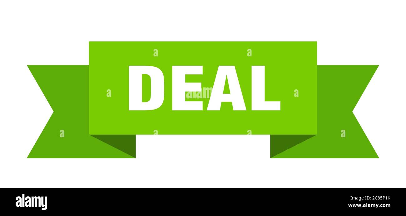 deal ribbon. deal paper band banner sign Stock Vector Image & Art - Alamy