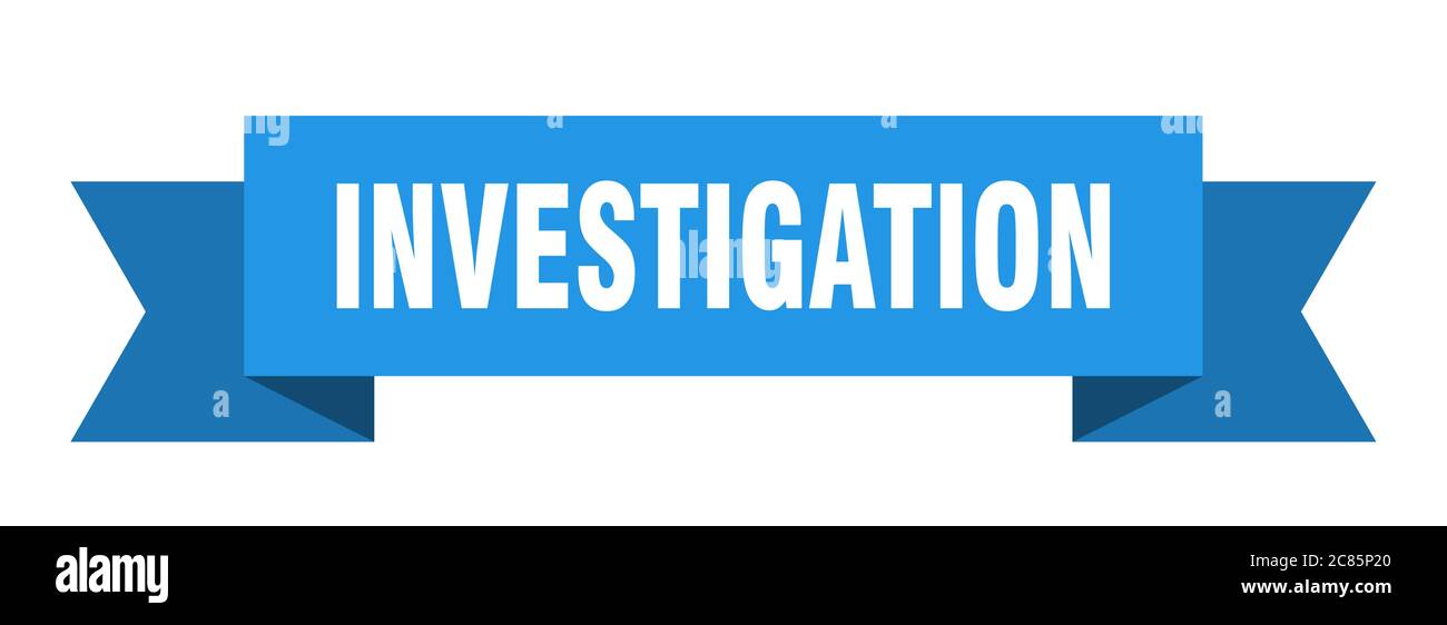 investigation ribbon. investigation paper band banner sign Stock Vector ...