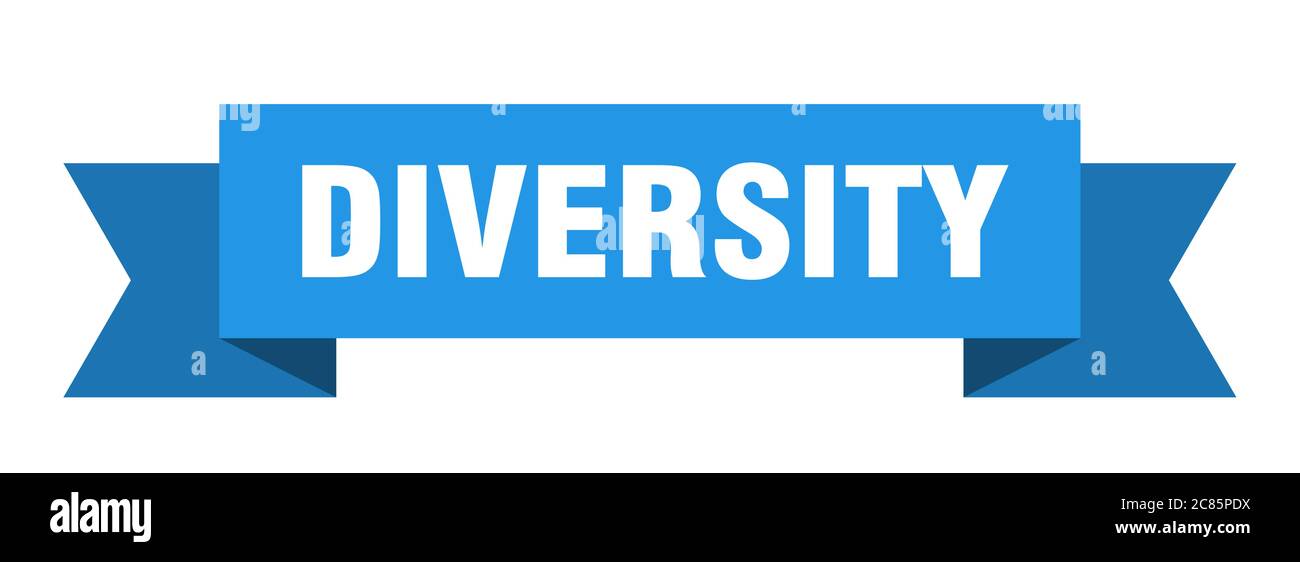diversity ribbon. diversity paper band banner sign Stock Vector Image ...