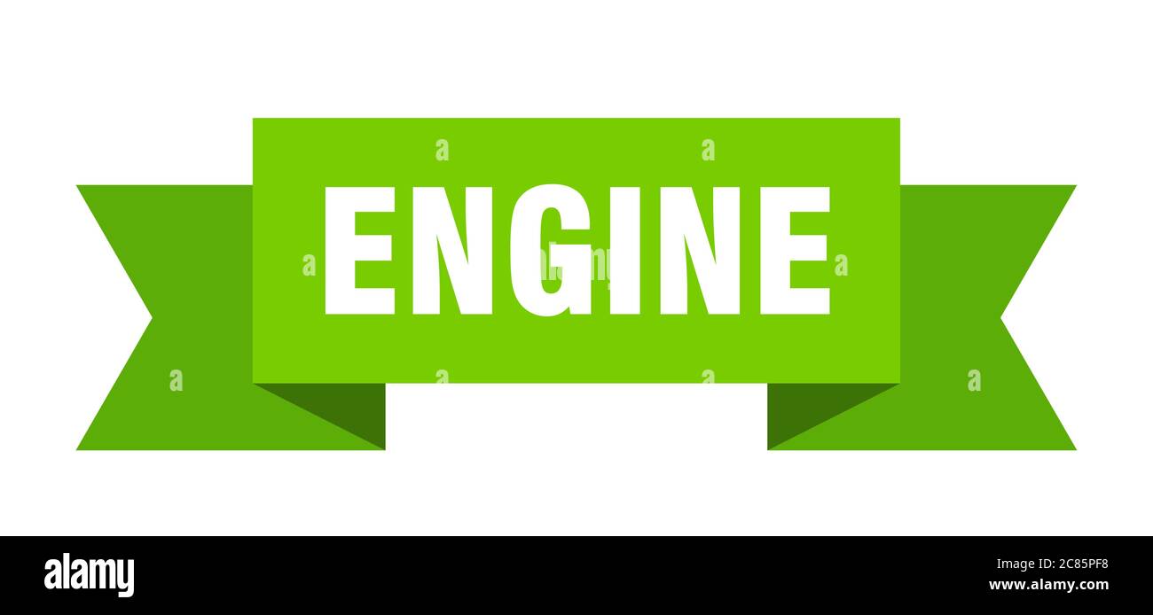 engine ribbon. engine paper band banner sign Stock Vector Image & Art ...