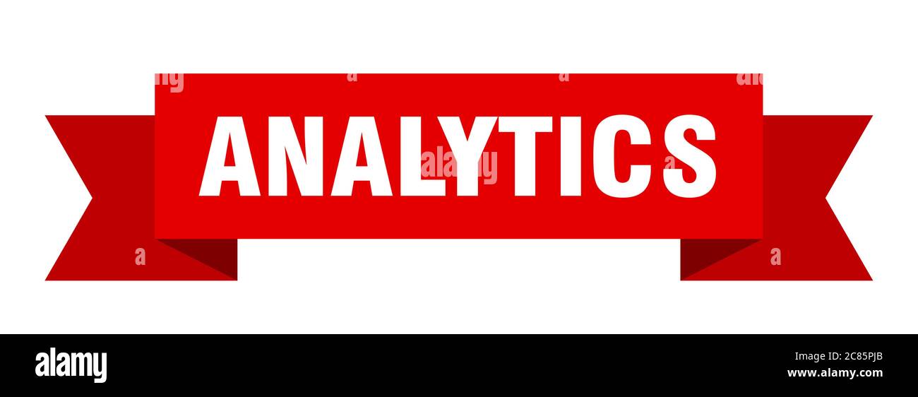 analytics ribbon. analytics paper band banner sign Stock Vector Image ...