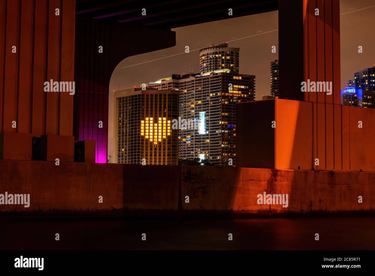 Downtown Miami Street Scene Florida High Resolution Stock Photography ...