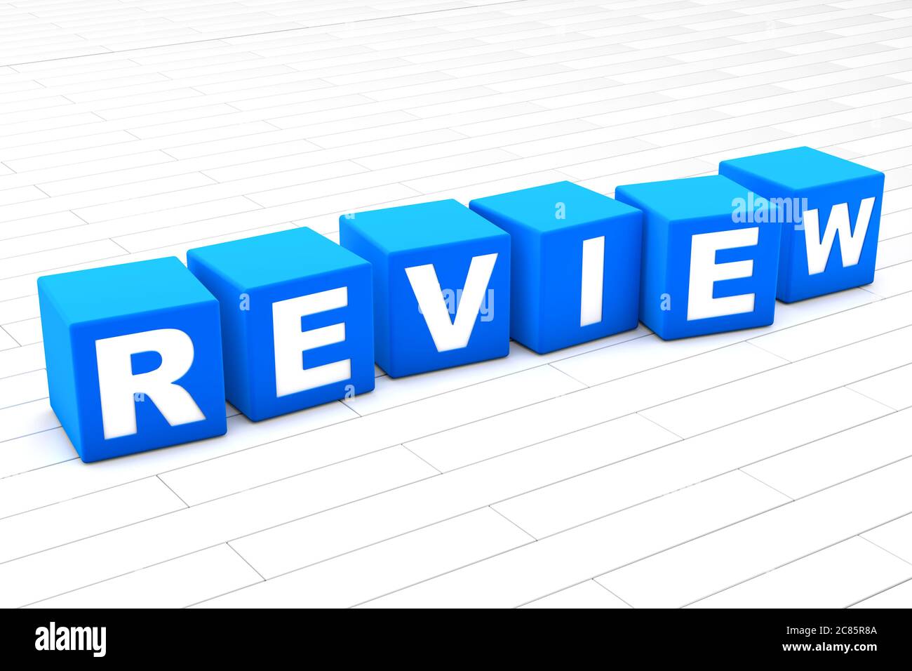3D rendered illustration of the word Review Stock Photo - Alamy