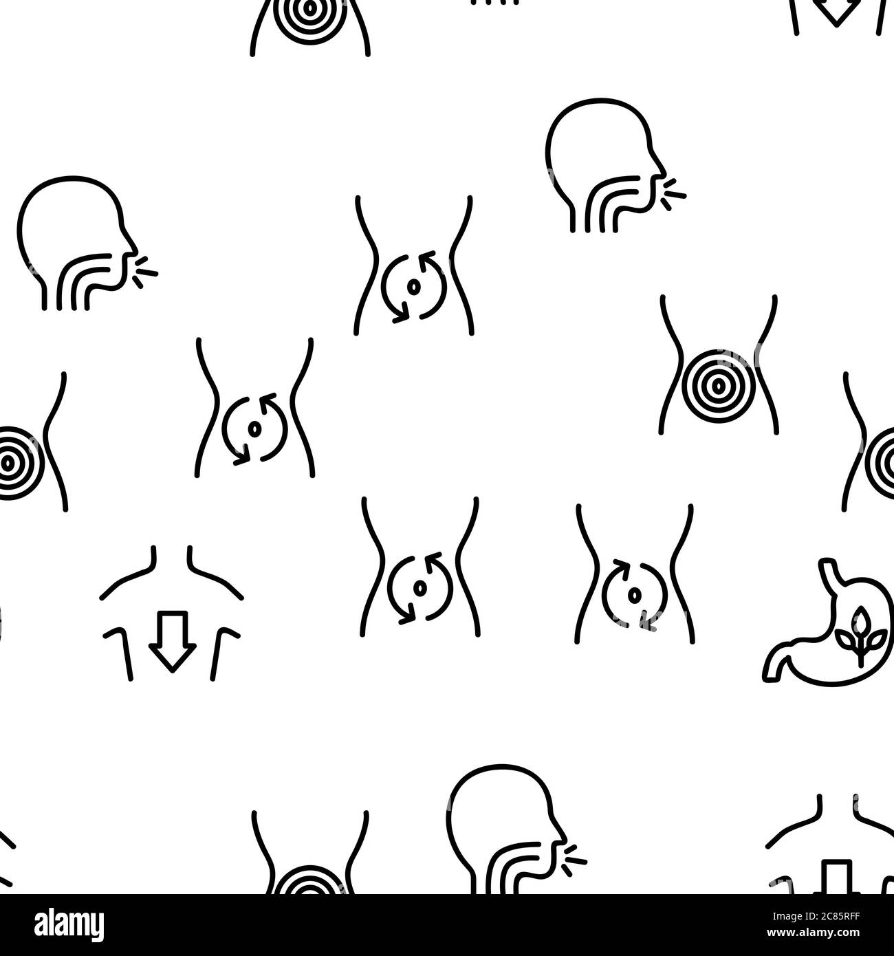 Stomach Organ Vector Seamless Pattern Stock Vector Image & Art - Alamy