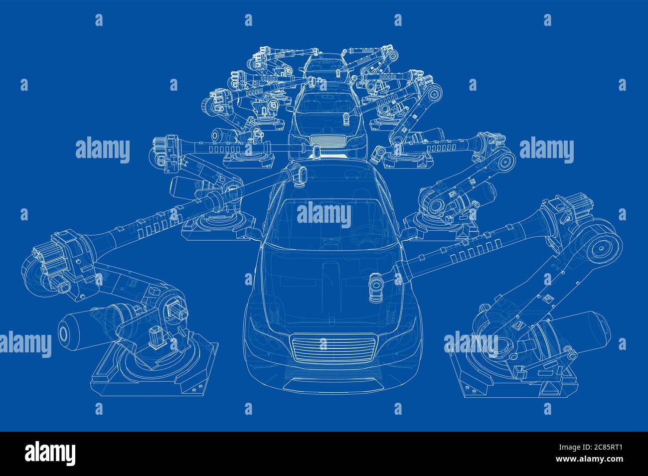 Assembly of motor vehicle Stock Photo - Alamy