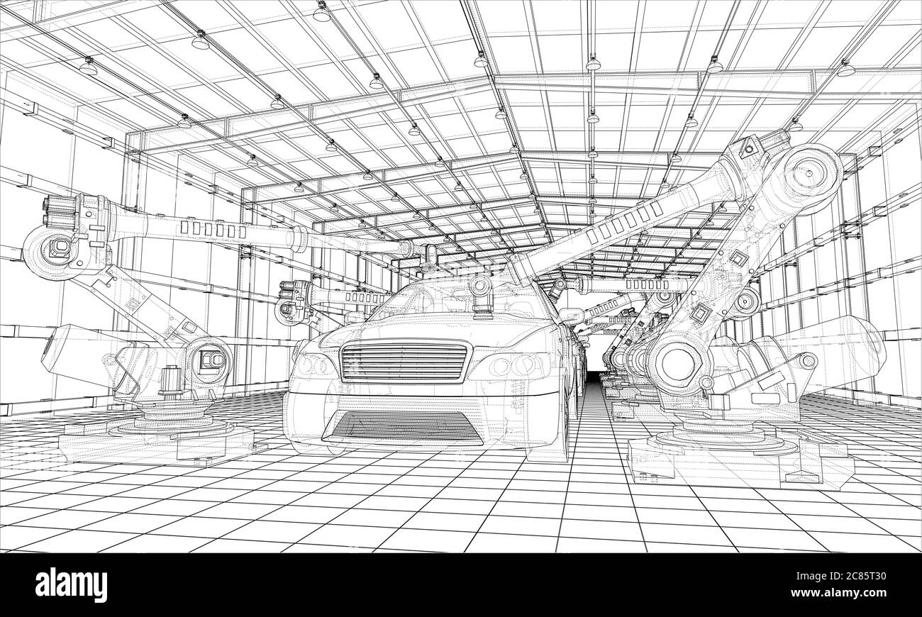 Assembly of motor vehicle Stock Photo - Alamy