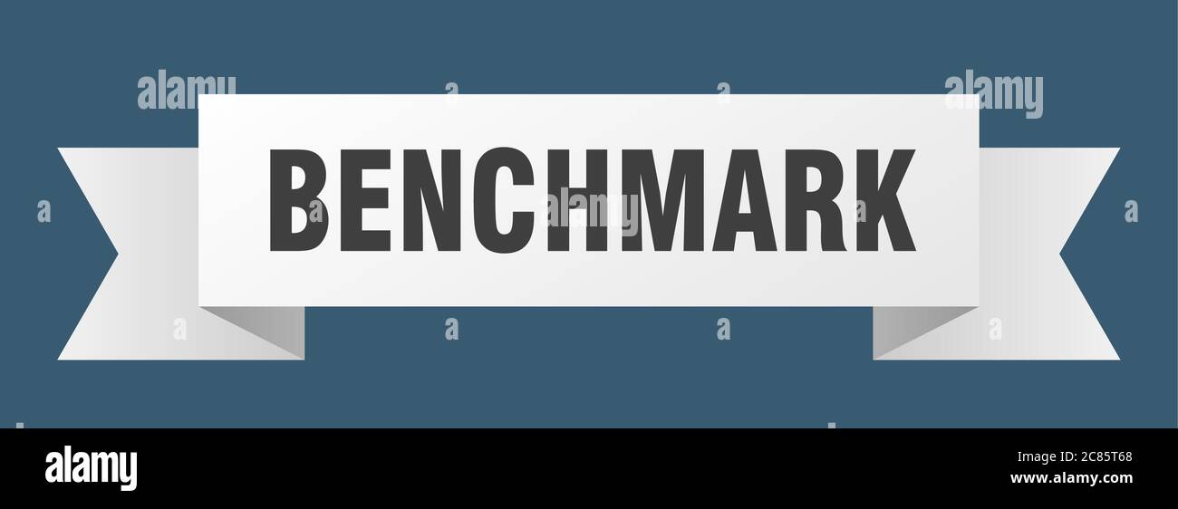 benchmark ribbon. benchmark paper band banner sign Stock Vector Image ...