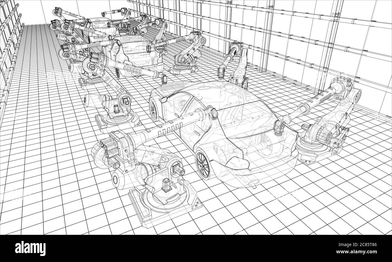 Assembly of motor vehicle Stock Photo - Alamy